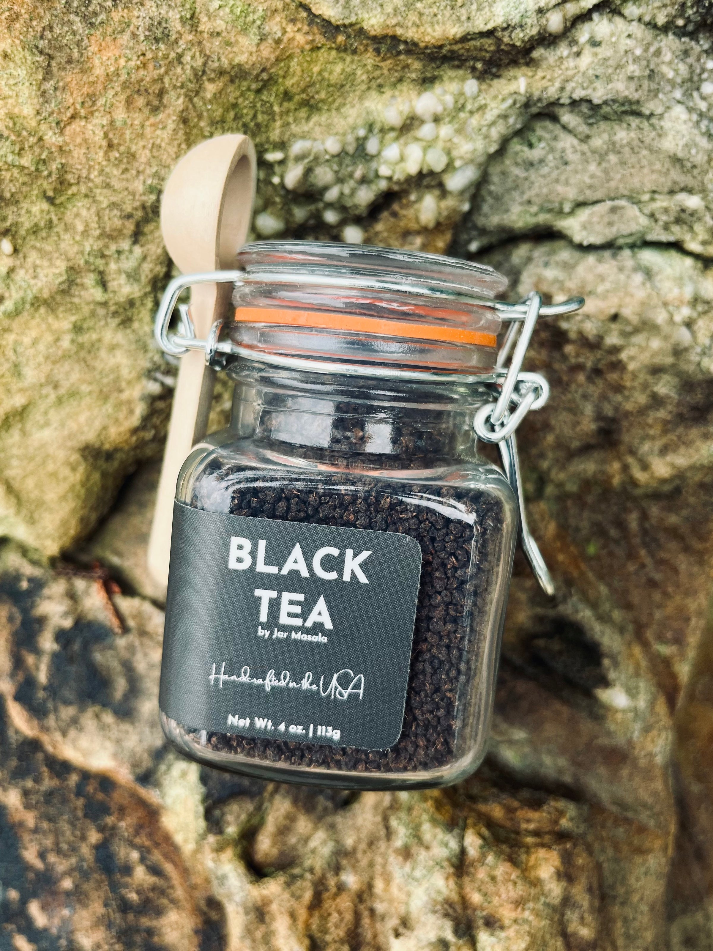 black tea jar